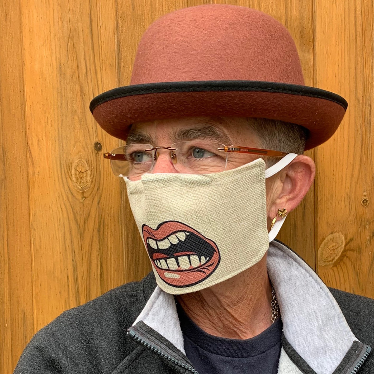 Dimand Crafts. Hand made, double layer, personalised, face mask.